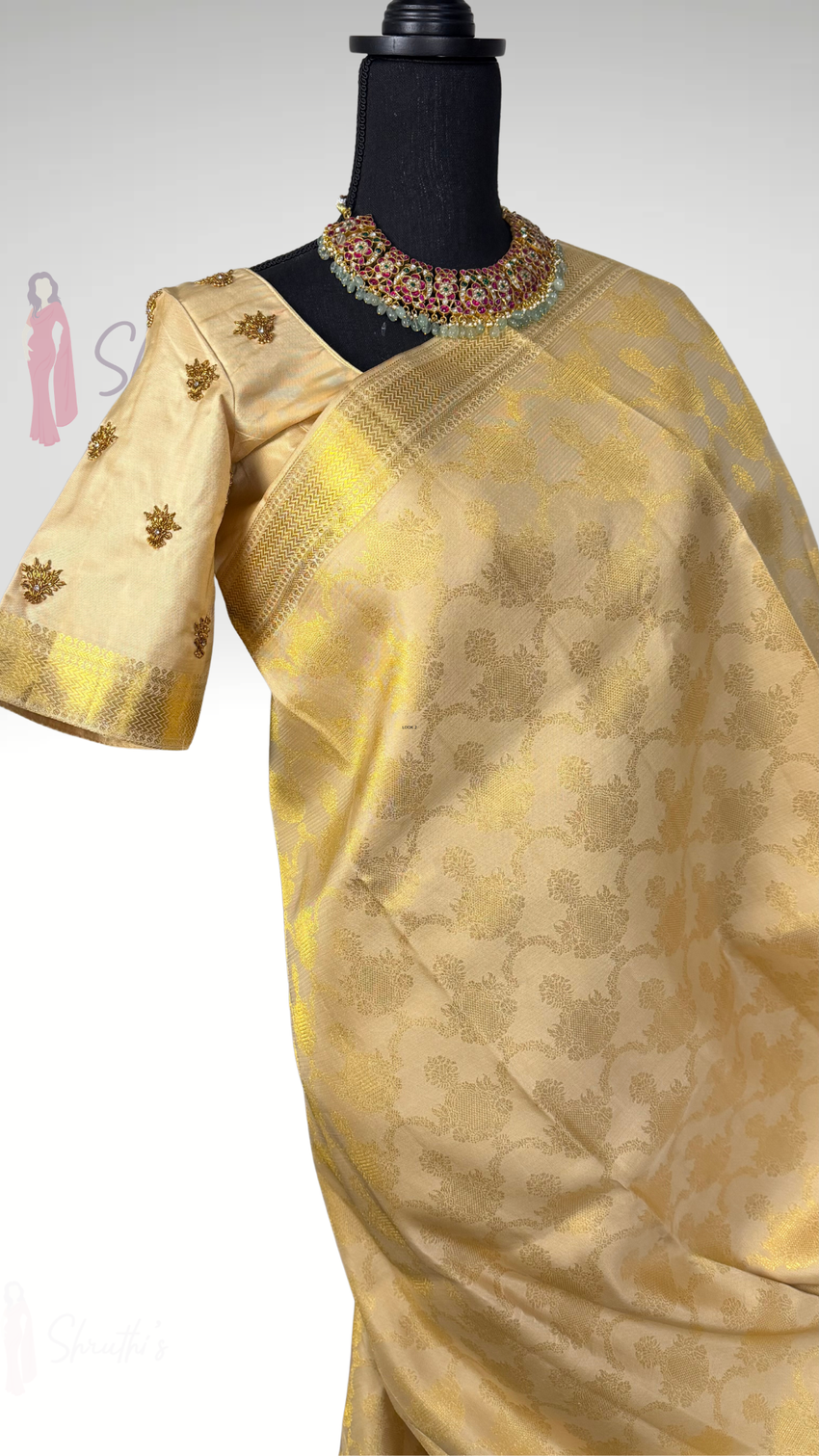 Red patola silk saree with raw silk finish pallu with prestitched blou ...